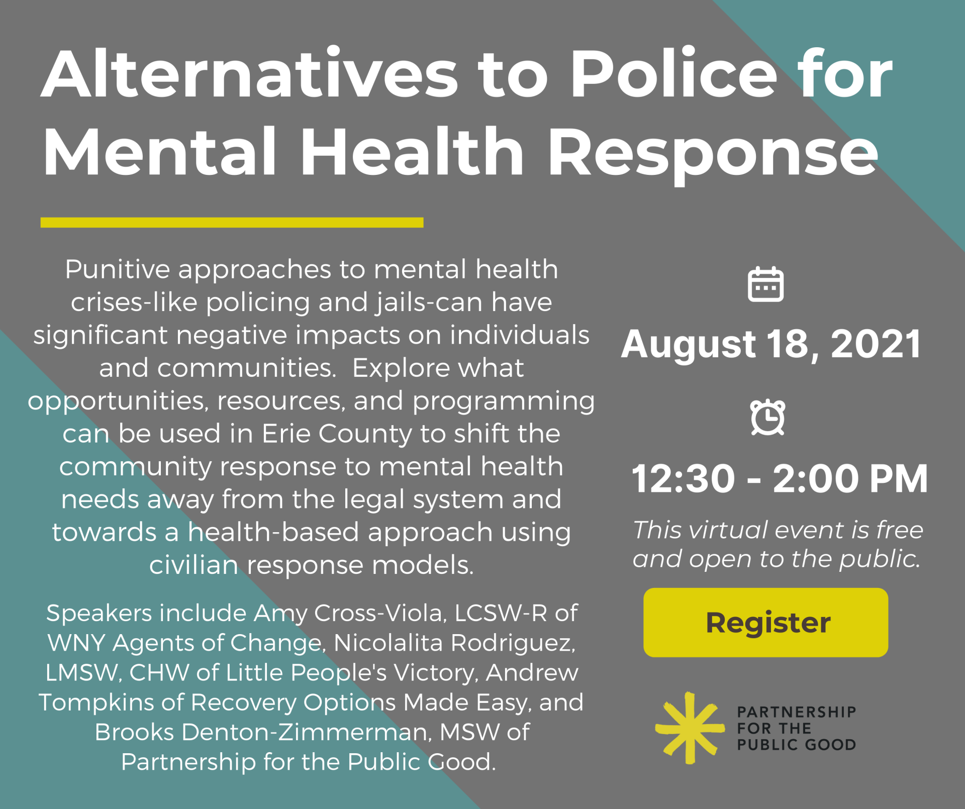 Alternatives To Police For Mental Health Response > Events > News ...