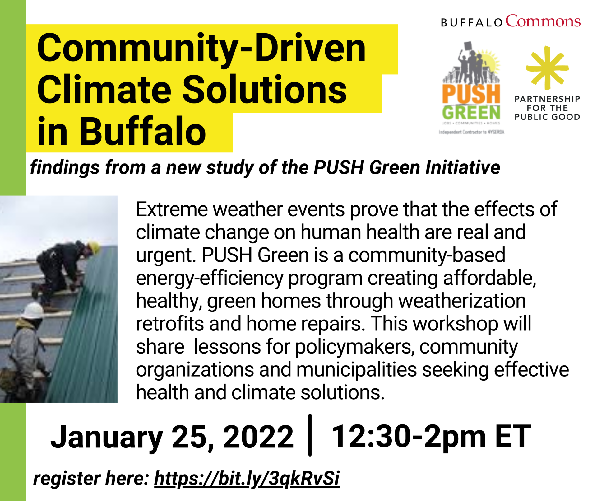 Community-Driven Climate Solutions In Buffalo > Events > News ...